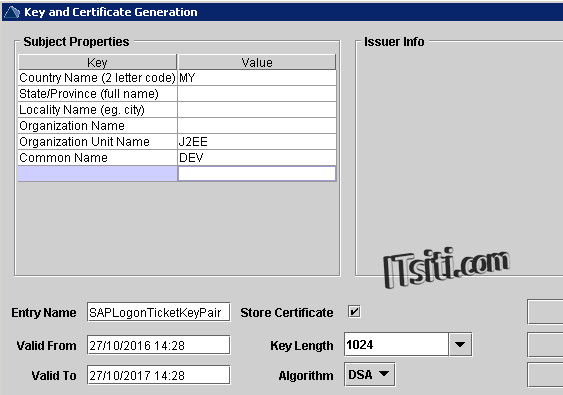 How To Create Replace Sap Portal Key Pair And Public Key Certificate